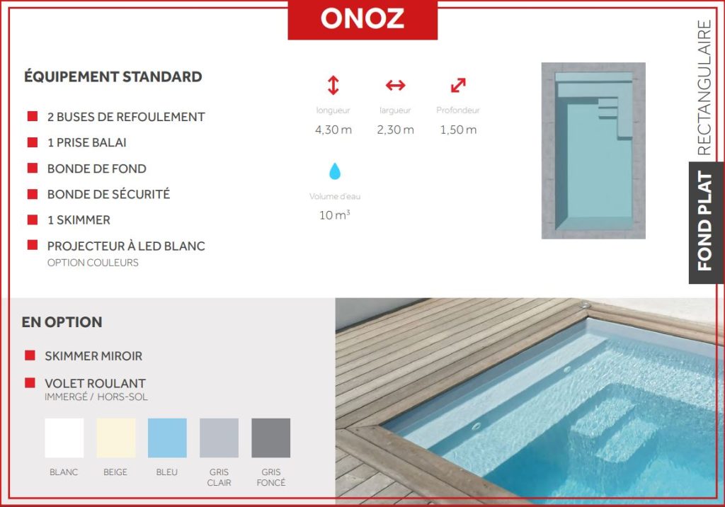 Modèle ONOZ - Piscine Plaisir Poitiers